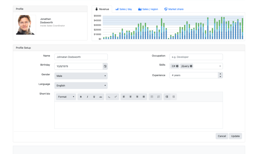 JQuery Demos And Examples With HTML5 JavaScript Source Code Kendo UI